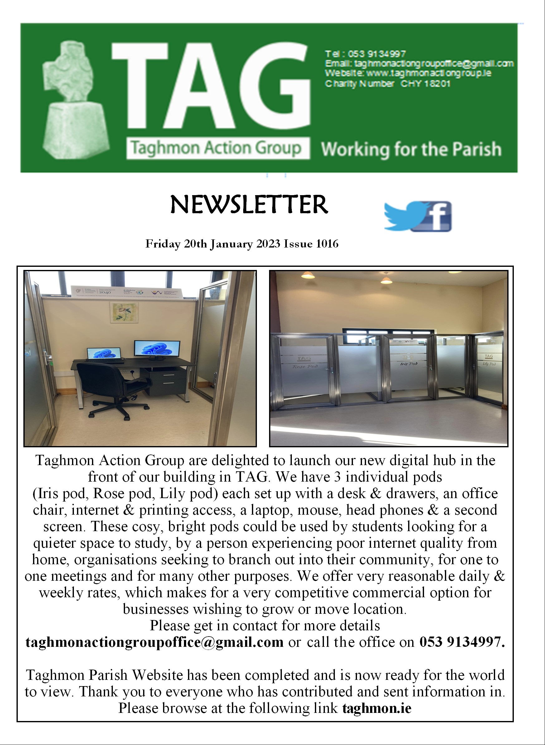 20th January 2023 - Taghmon