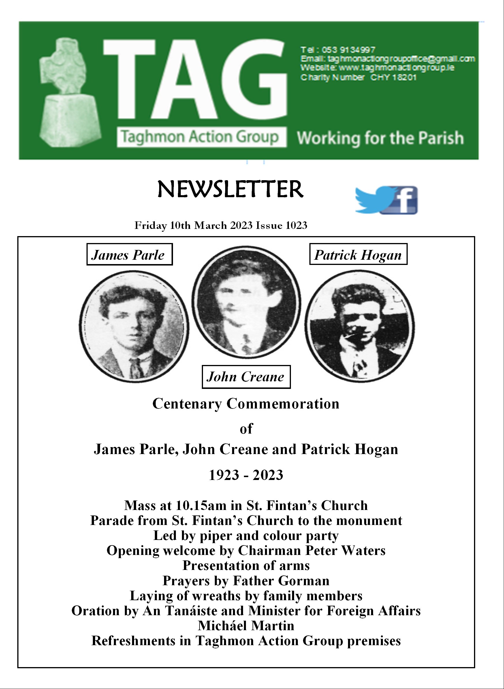 17th March 2023 - Taghmon