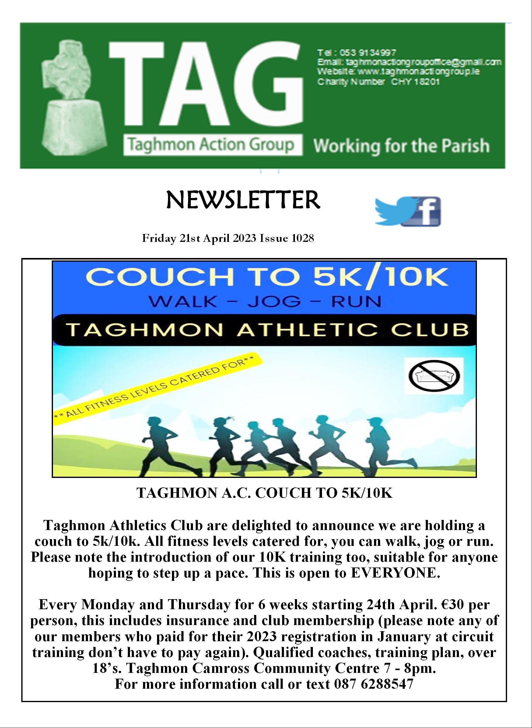 21st April 2023 - Taghmon